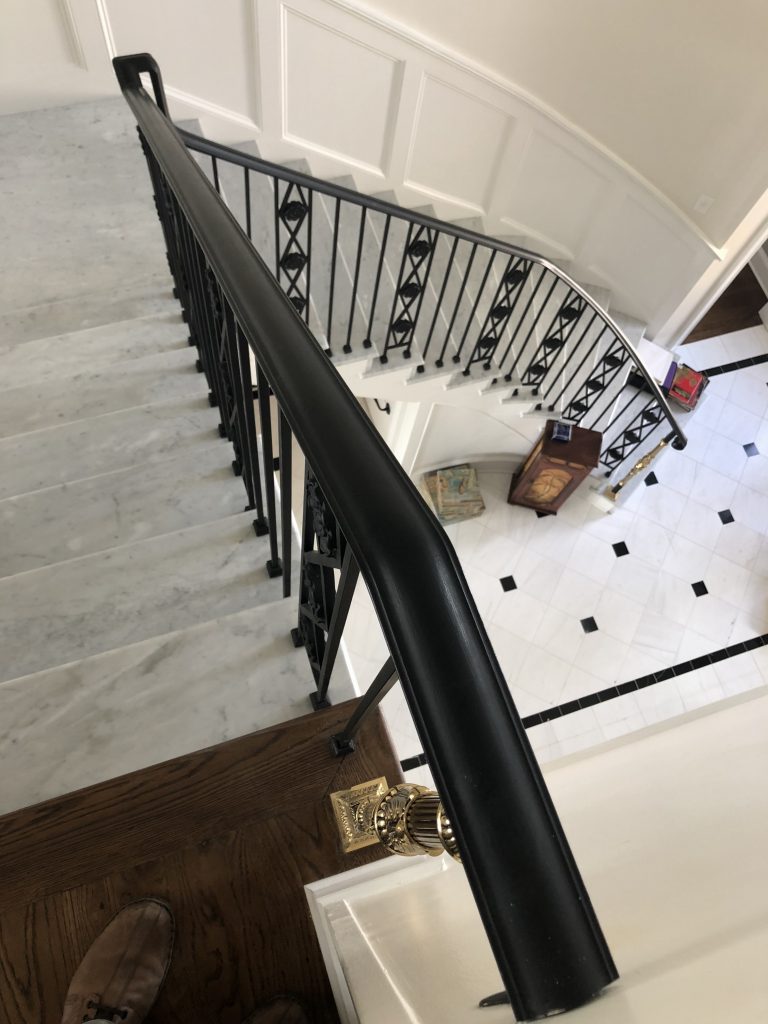 Brass Newel Post Stair Rail
