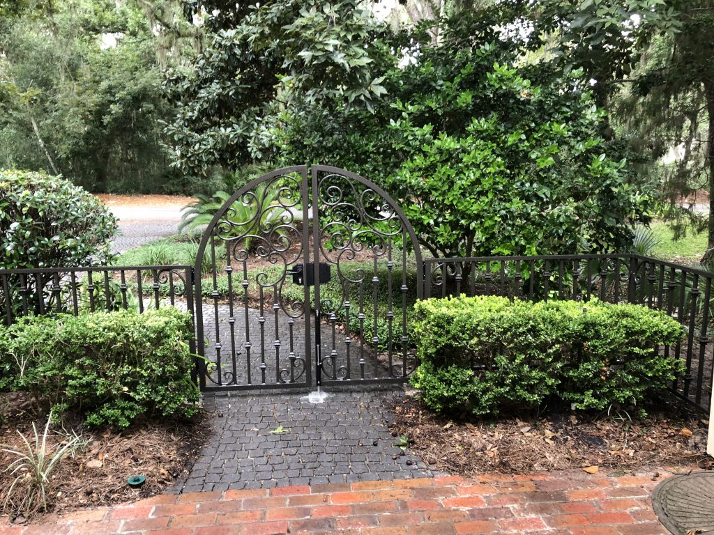 Custom Aluminum Scroll Walk Gates