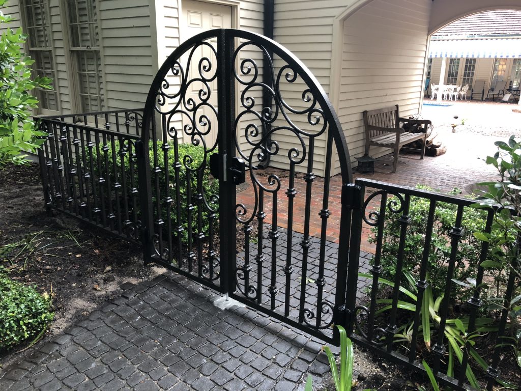 Custom Aluminum Walk Gates | Elegant Scroll Designs