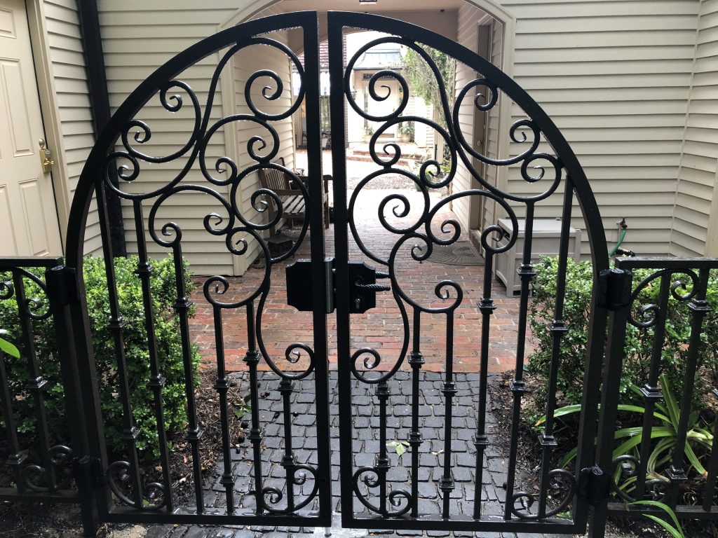 Custom Aluminum Walk Gates | Elegant Scroll Designs