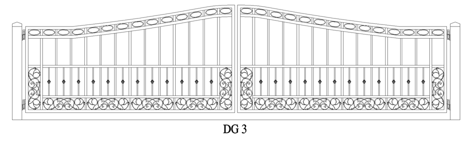 Edwards Ornamental Iron - Photo Gallery - Driveway Gate Drawings