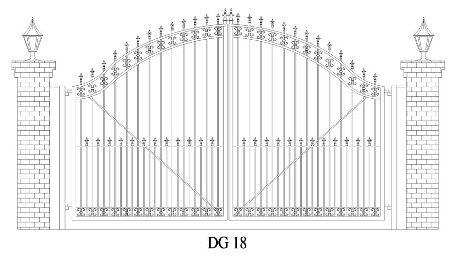 Edwards Ornamental Iron - Photo Gallery - Driveway Gate Drawings