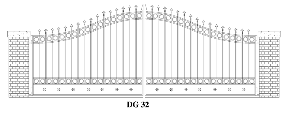 Edwards Ornamental Iron - Photo Gallery - Driveway Gate Drawings