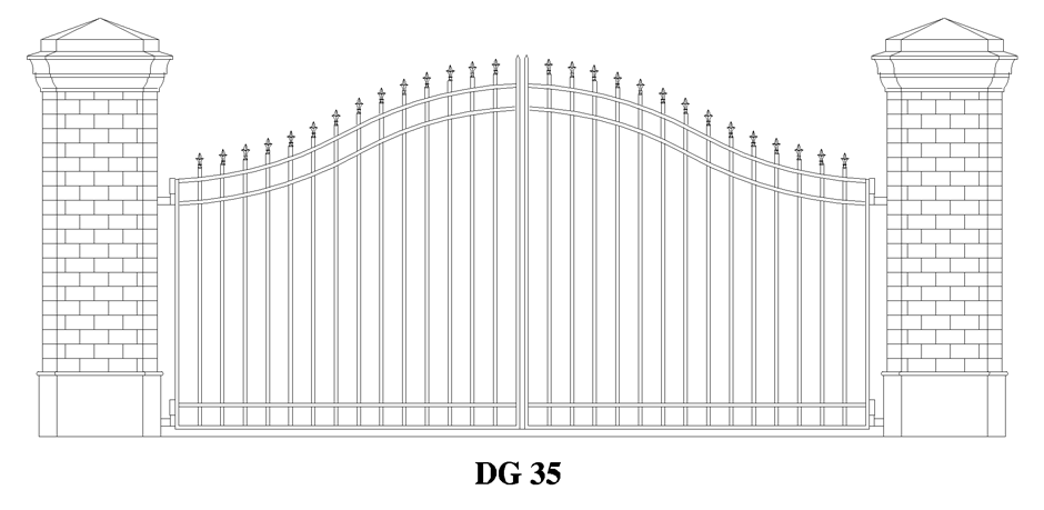 Edwards Ornamental Iron - Photo Gallery - Driveway Gate Drawings