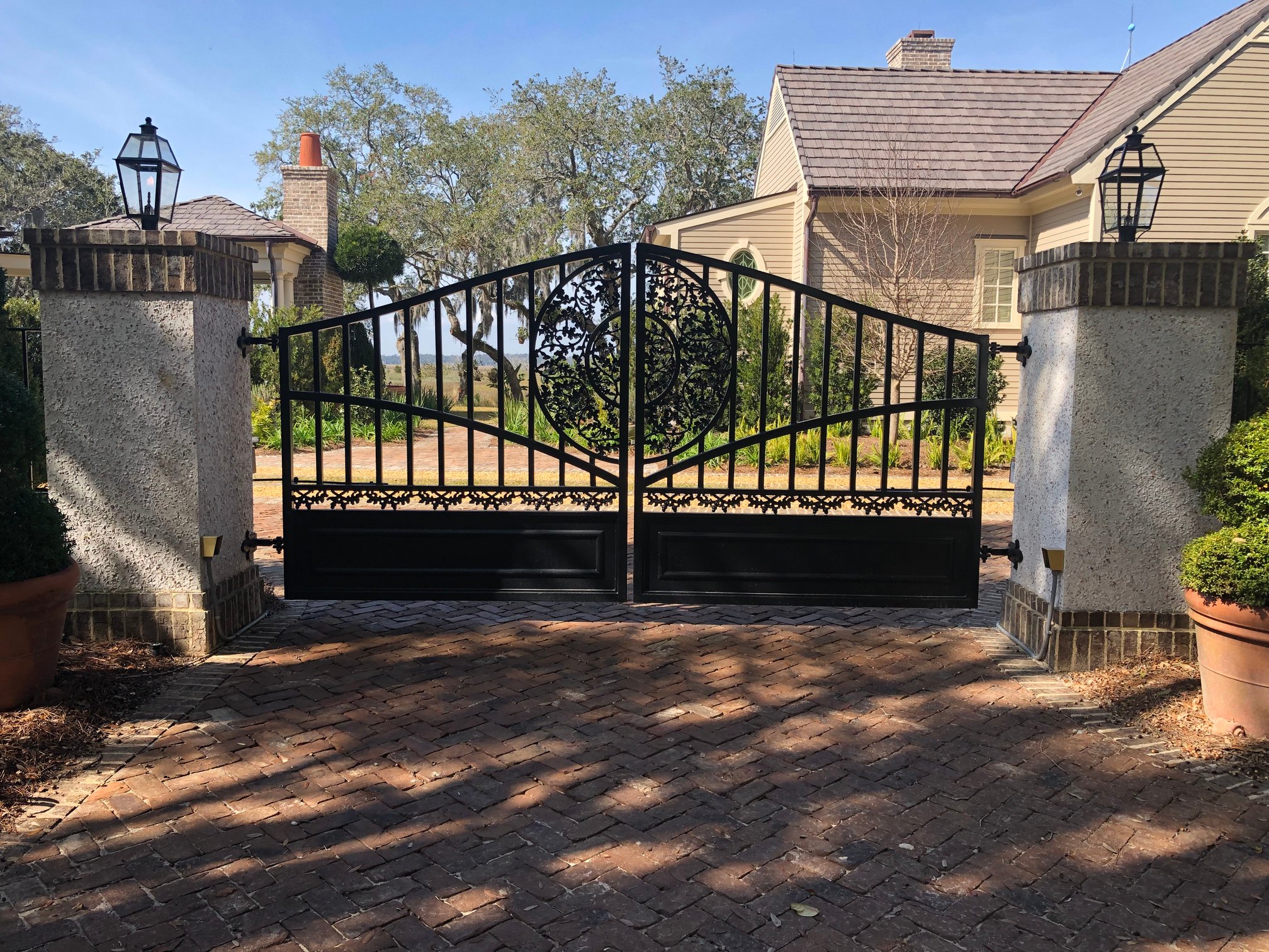 Edwards Ornamental Iron - Photo Gallery - Driveway Gates