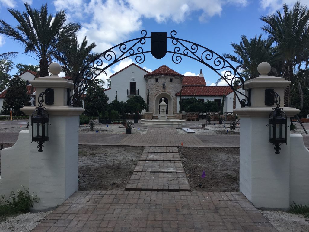 Gorgeous Pedestrian Archway with Scrolls